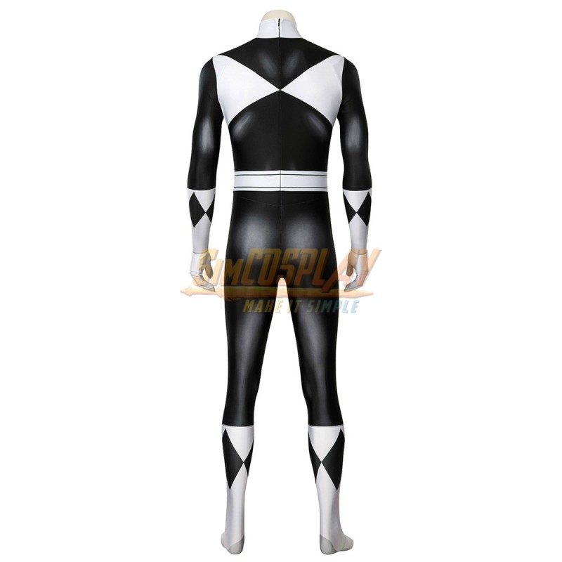 Black Power Rangers Cosplay Costume HQ Printed Spandex Suit Edition